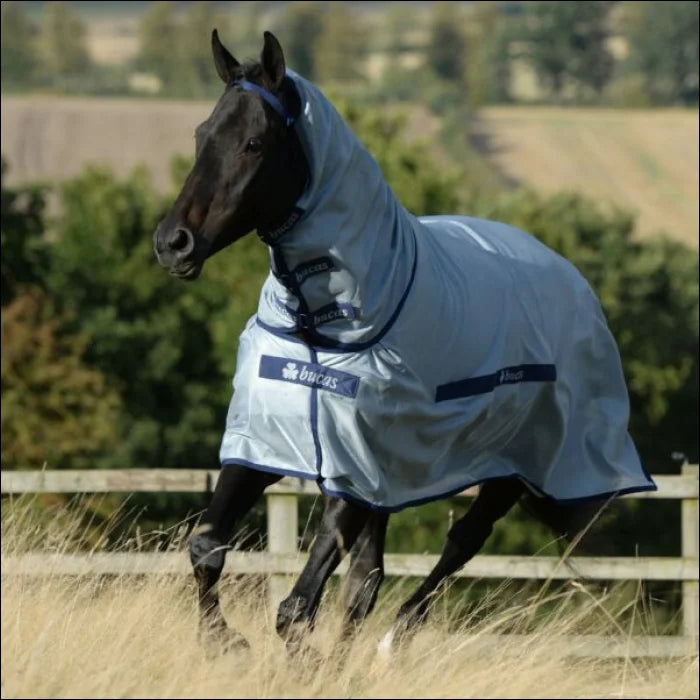 Buzz-Off Full Neck Fly Rug - Blue - Bucas - £112.50 - TRI Equestrian NI