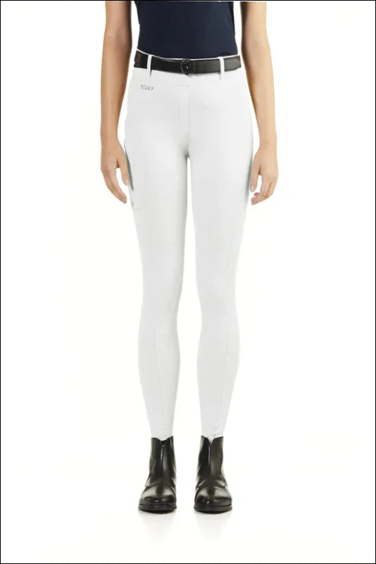 Ego7 Womens HH Riding Tights - White - EGO7 - TRI Equestrian NI